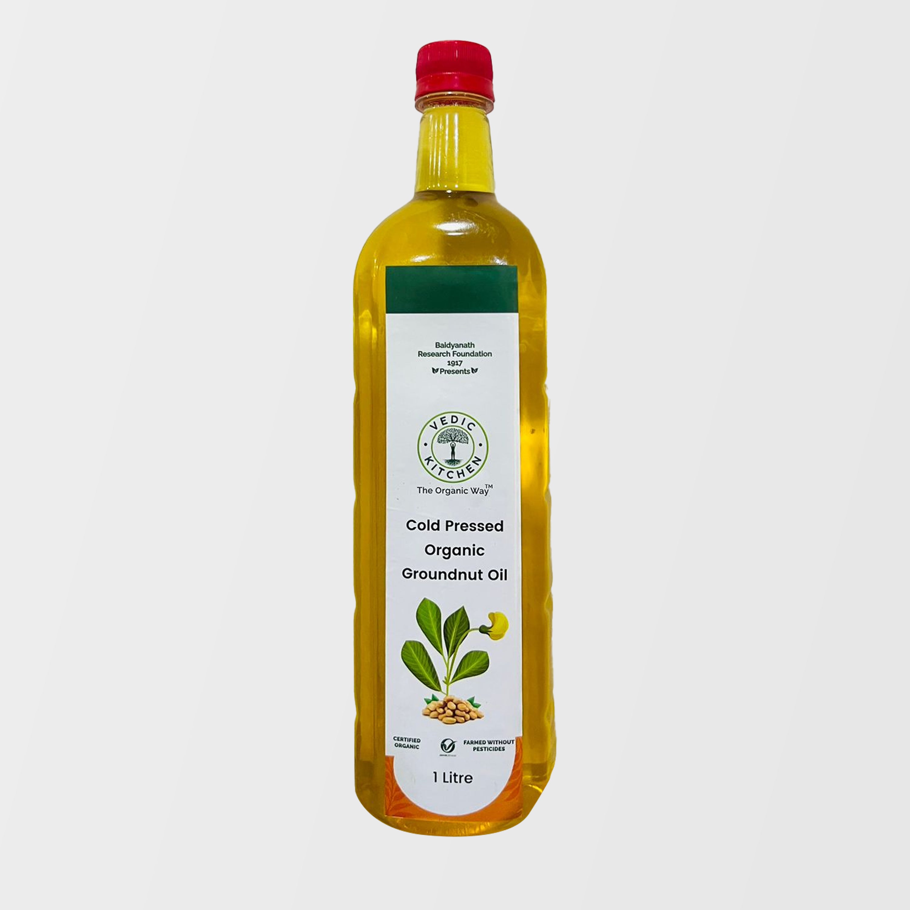 Organic Groundnut Oil (1 Ltr) - Healthy Cooking with Pure Flavor