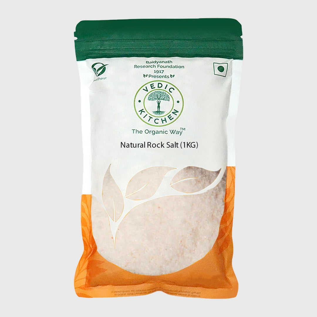 Natural Rock Salt (1kg) - Pure Himalayan Pink Salt for Cooking & More