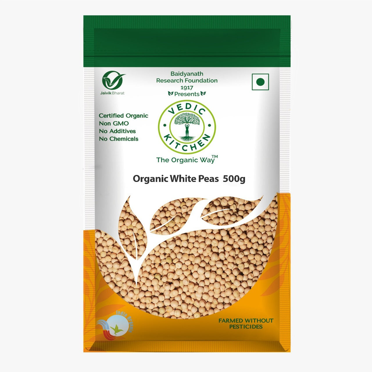 Organic White Peas 500 g
